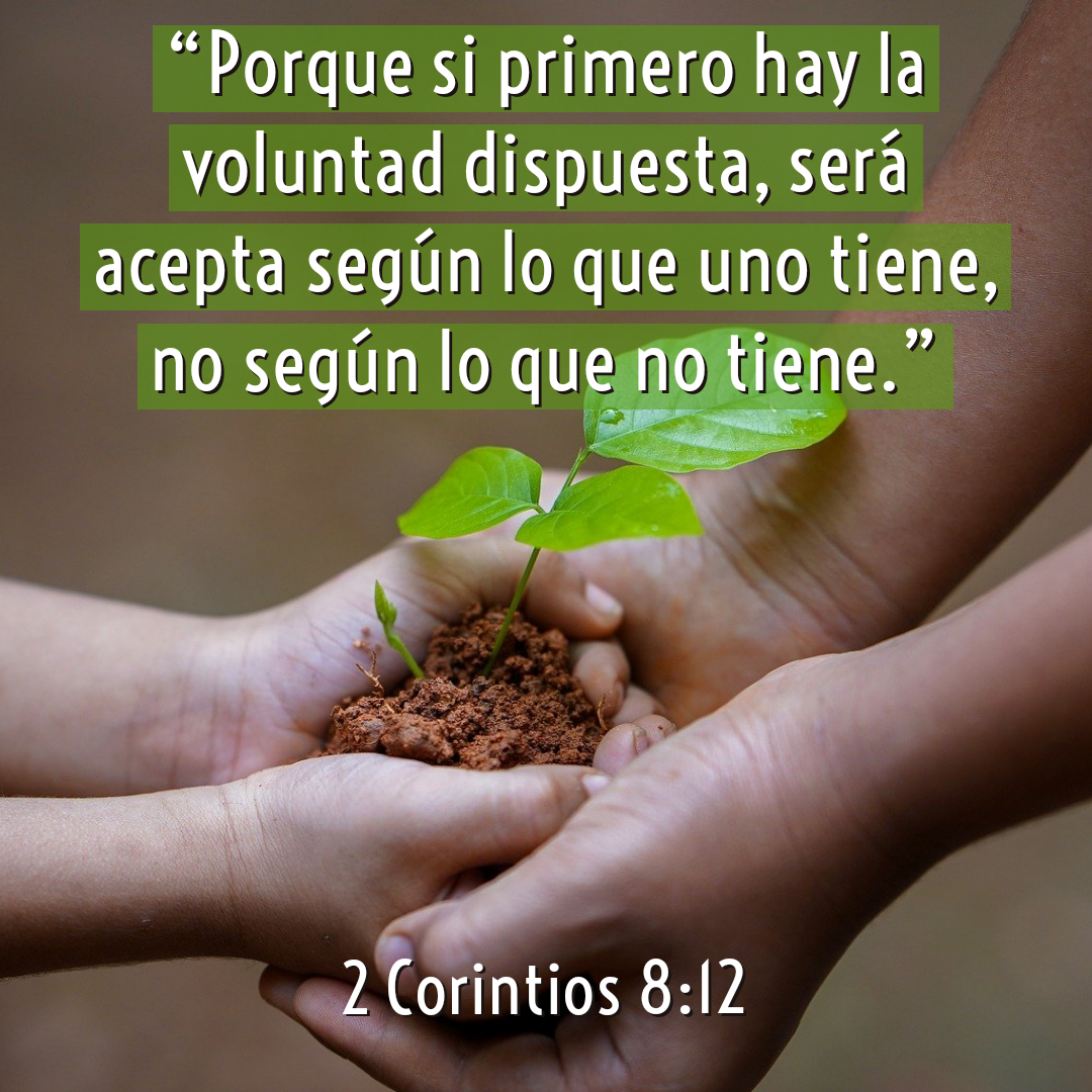 Dar con voluntad y disponibilidad