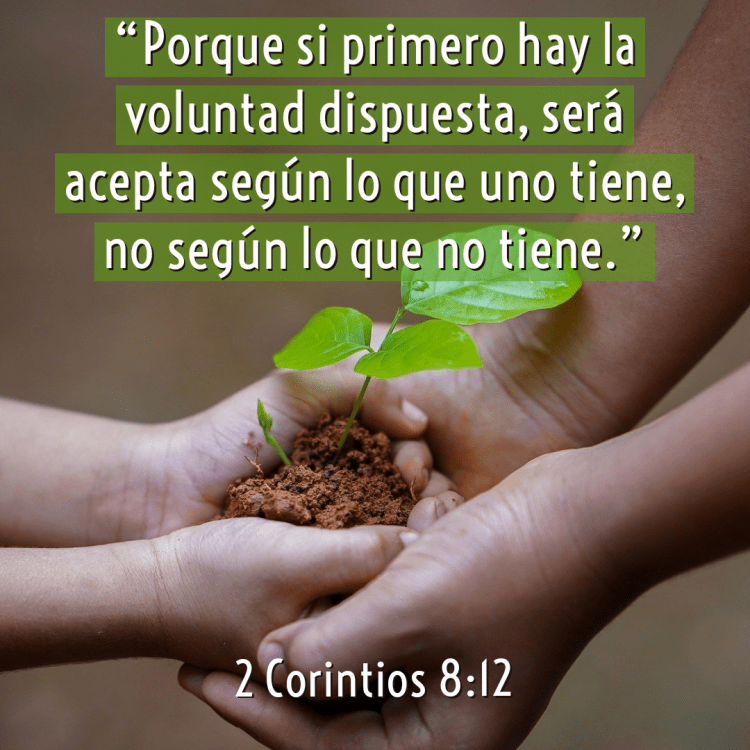 Dar con voluntad y disponibilidad