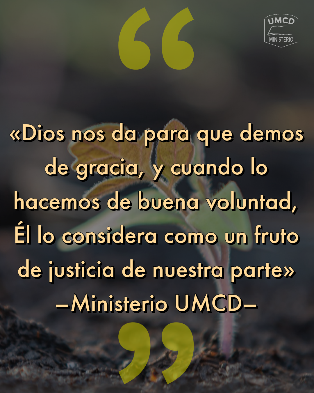 Dios nos da para dar